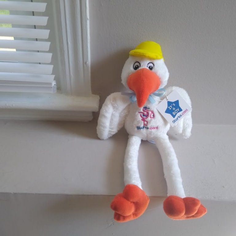 The Forever Plush Stork Keepsake for Boy | Storks.com